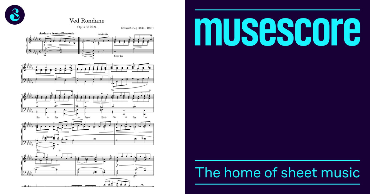 Opus 33 No 9 - Ved Rondane Sheet Music for Piano (Solo) | MuseScore.com