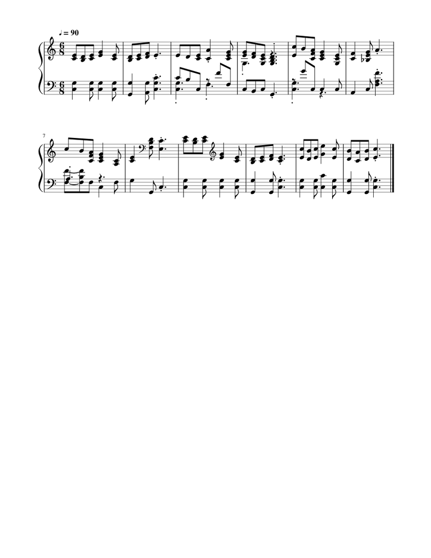 Gentle Jesus, Savior mild Sheet music for Piano (Solo) Easy | Musescore.com
