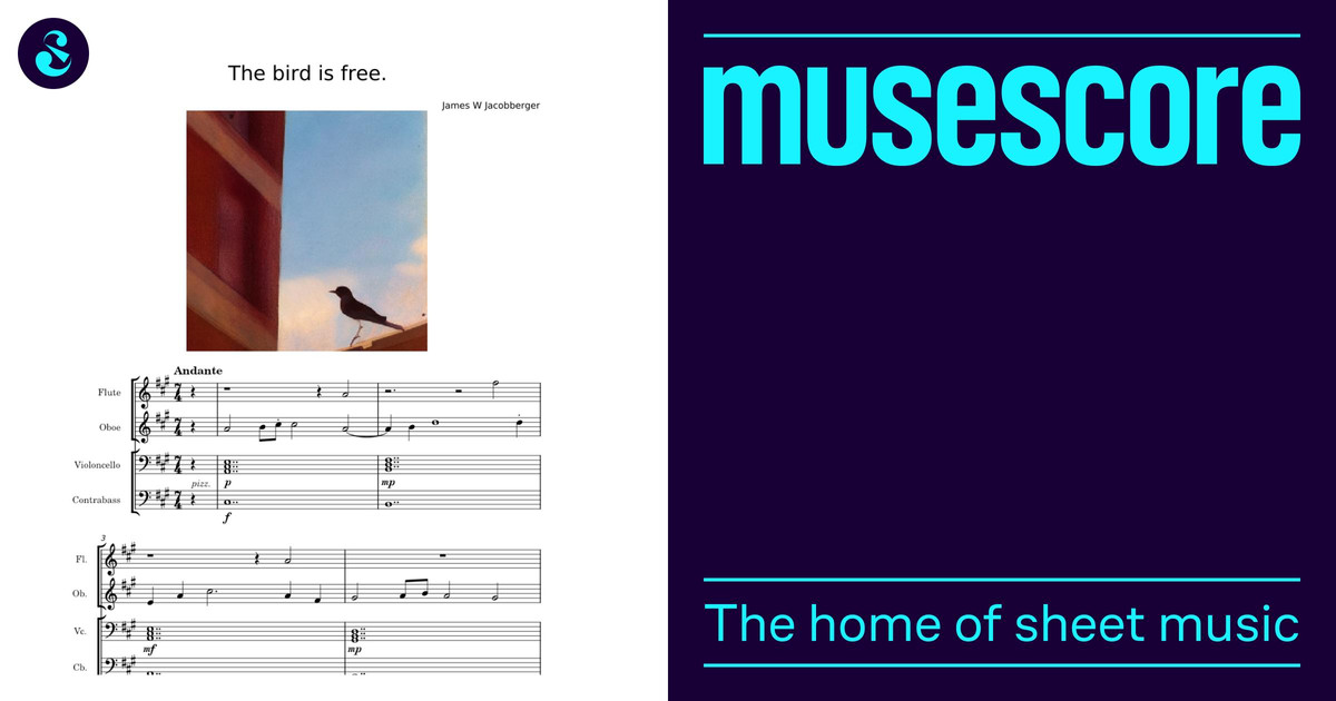 The bird is free Sheet music for Piano, Flute piccolo, Flute, Oboe ...