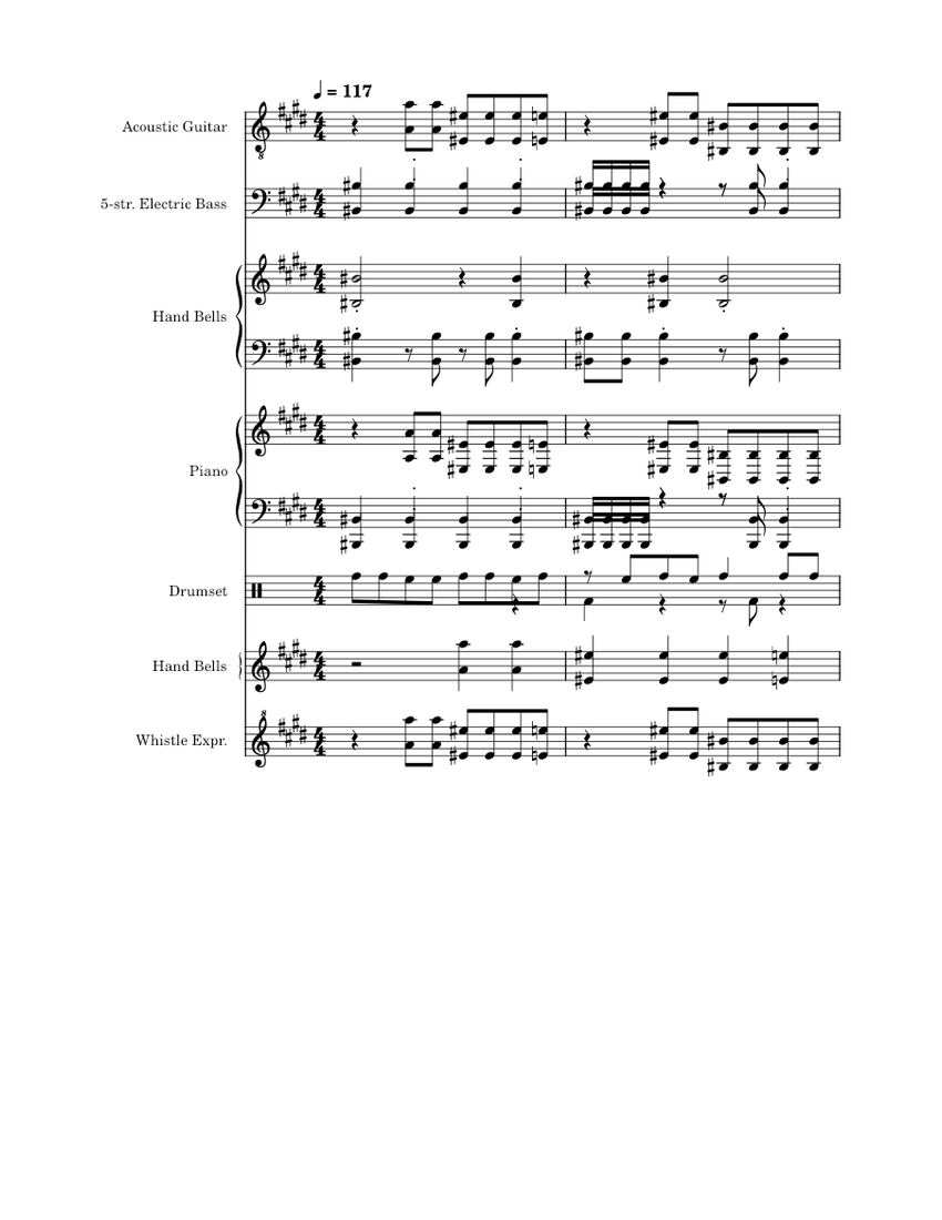 whistle stop blues Sheet Music for Piano, Guitar, Bass guitar, Drum group & more instruments ...