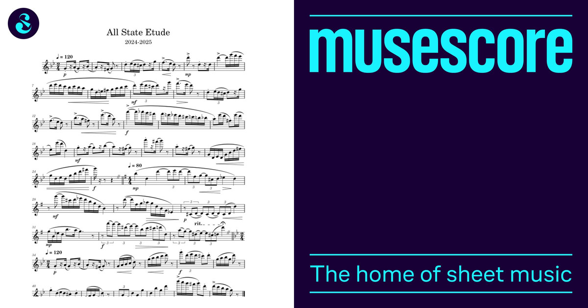 All State Etude flute Sheet music for Flute (Solo) | Musescore.com