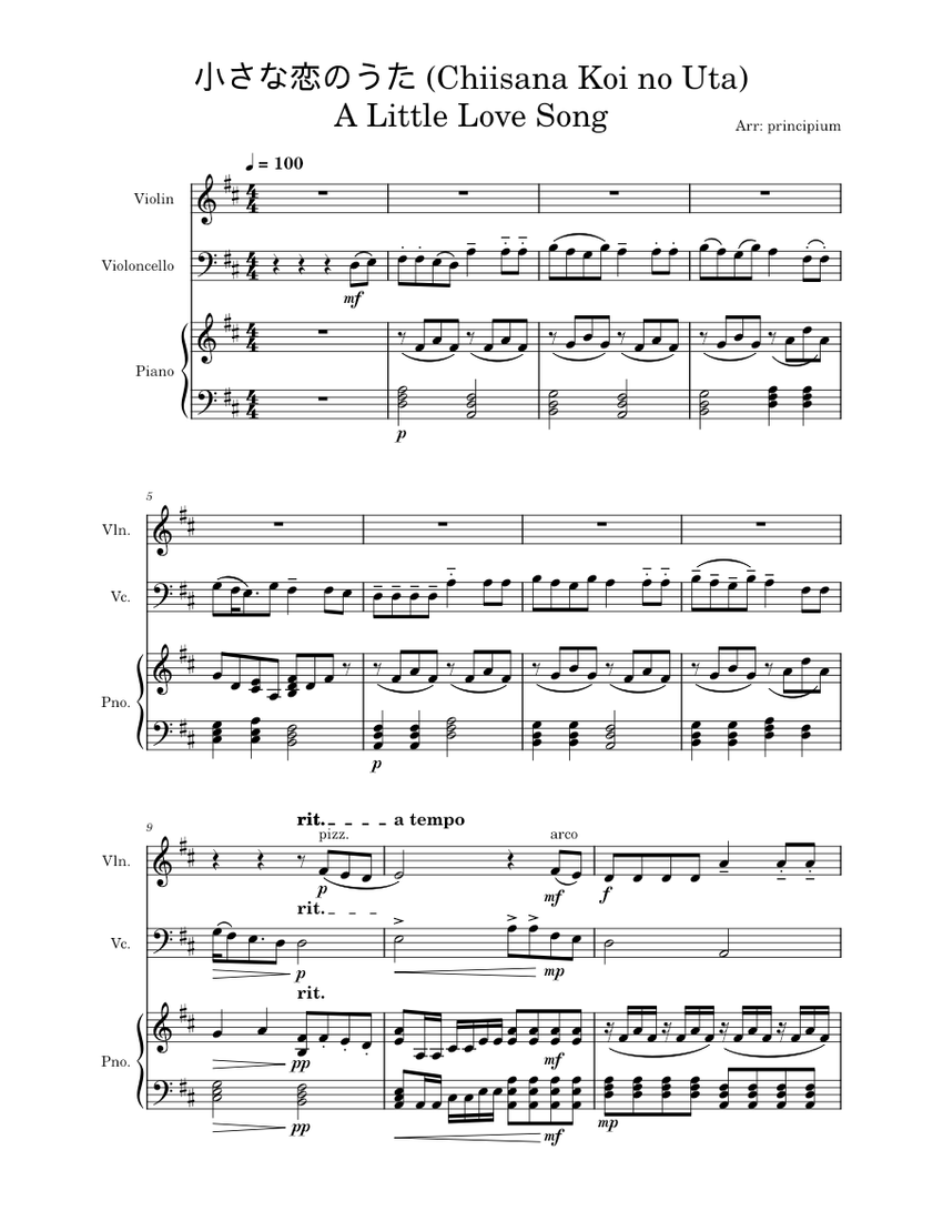 Chiisana koi no uta (小さな恋のうた) – MONGOL800 A Little Love Song (arr ...