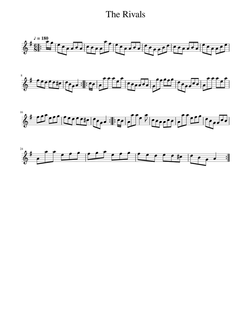 The Rivals Sheet music for Piano (Solo) Easy | Musescore.com
