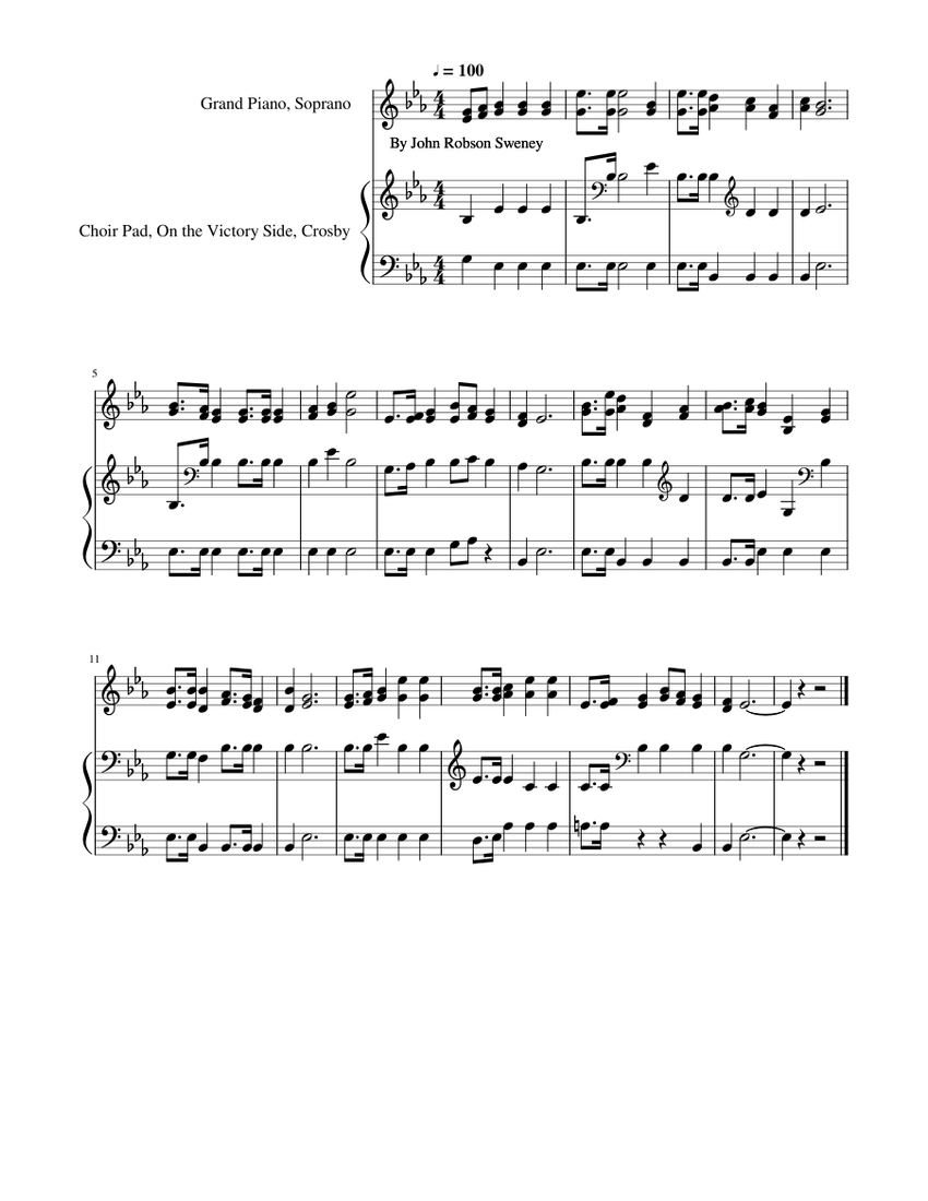 On the victory side - Fanny Crosby Sheet music for Piano, Synthesizer ...