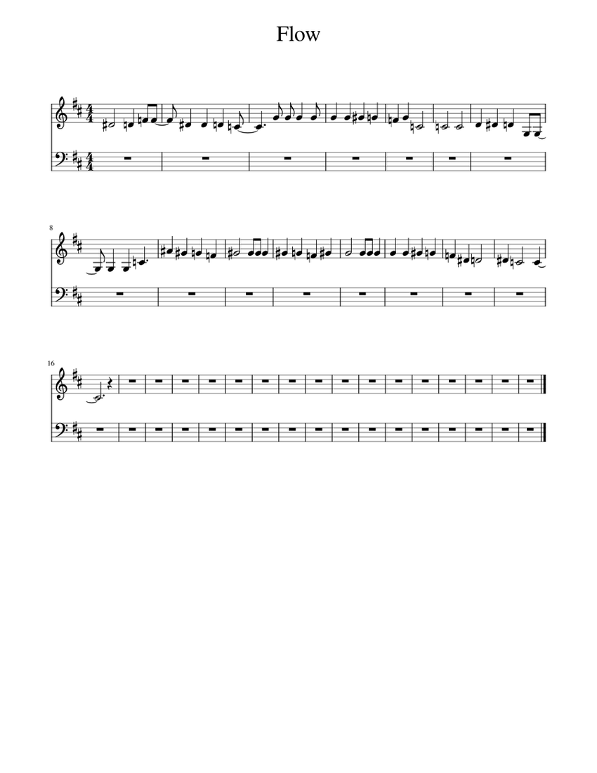 Flow Sheet music for Piano (Solo) | Musescore.com