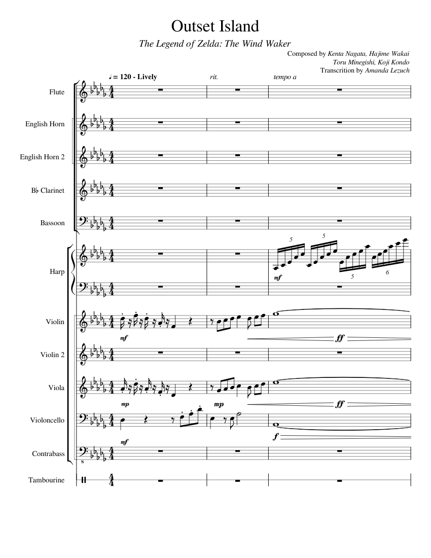 Outset Island - The Legend of Zelda: The Wind Waker Sheet music for ...