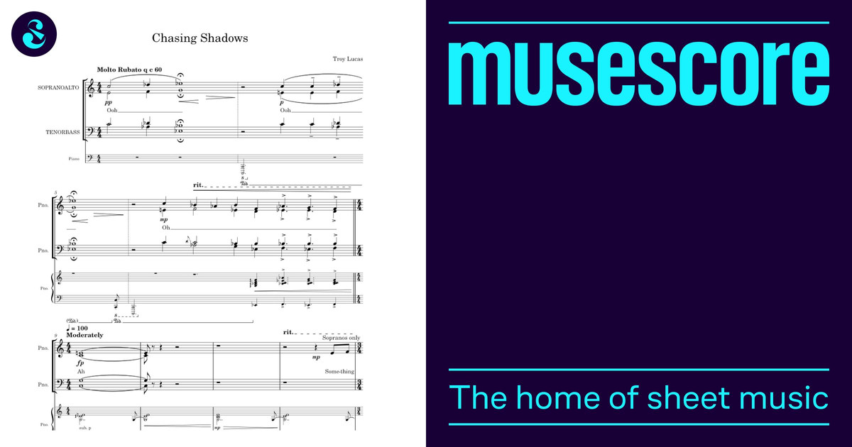 Chasing Shadows – Troy Lucas Sheet music for Piano (Mixed Trio ...