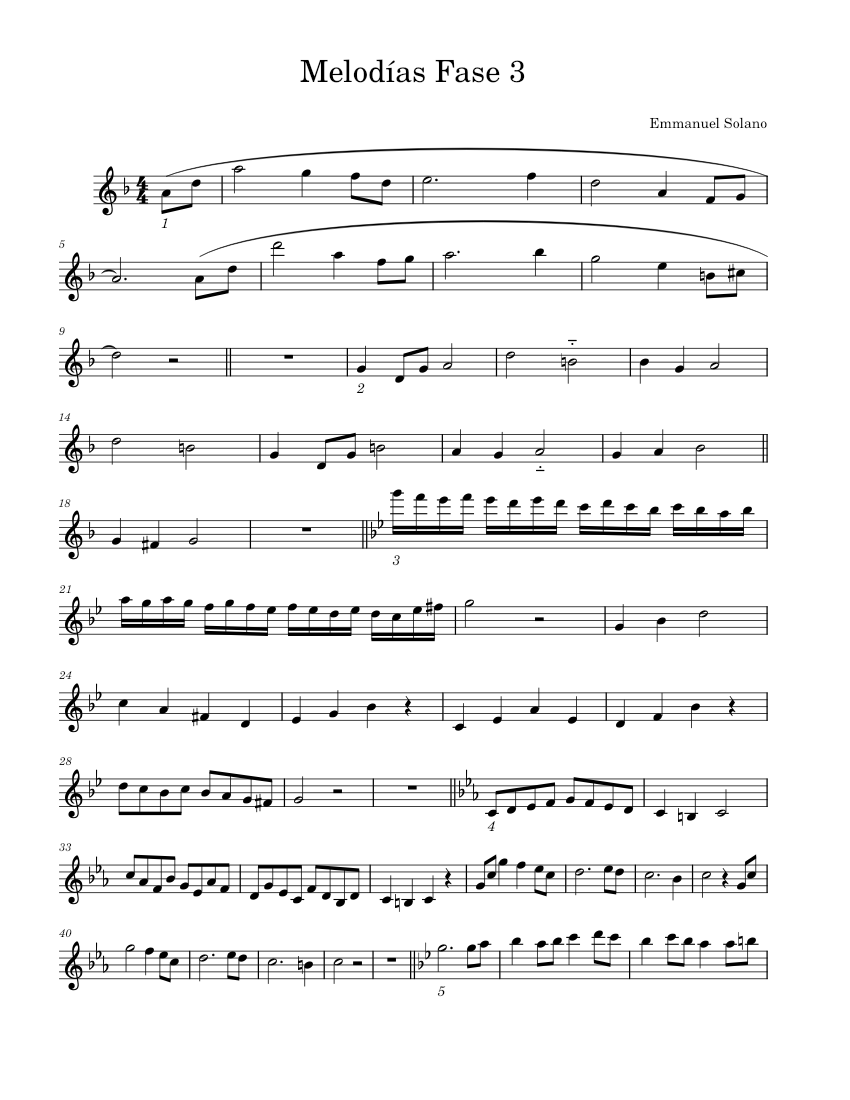 Melodías Sheet music for Piano (Solo) Easy | Musescore.com