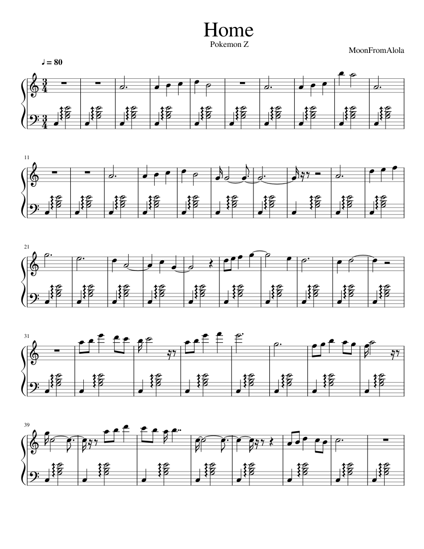 Home Sheet music for Piano (Solo) | Musescore.com
