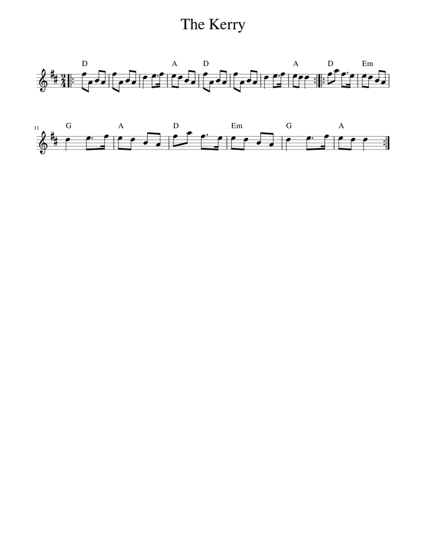 The Kerry Sheet music for Piano (Solo) Easy | Musescore.com