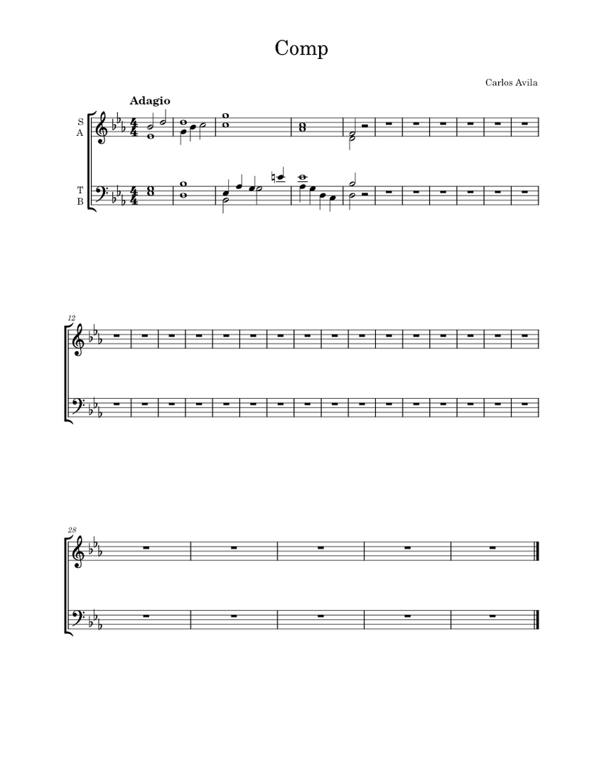 Comp Sheet music for Female, Male (SATB) | Musescore.com