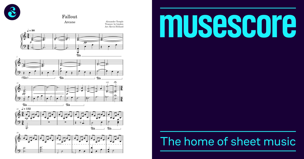 Fallout – Alexander Temple - Arcane Sheet music for Piano (Solo ...