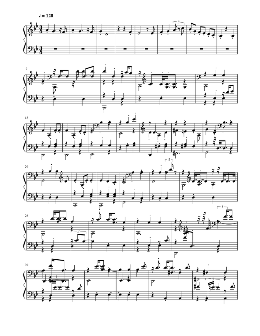 Frog lullaby Sheet Music for Piano (Solo) | MuseScore.com