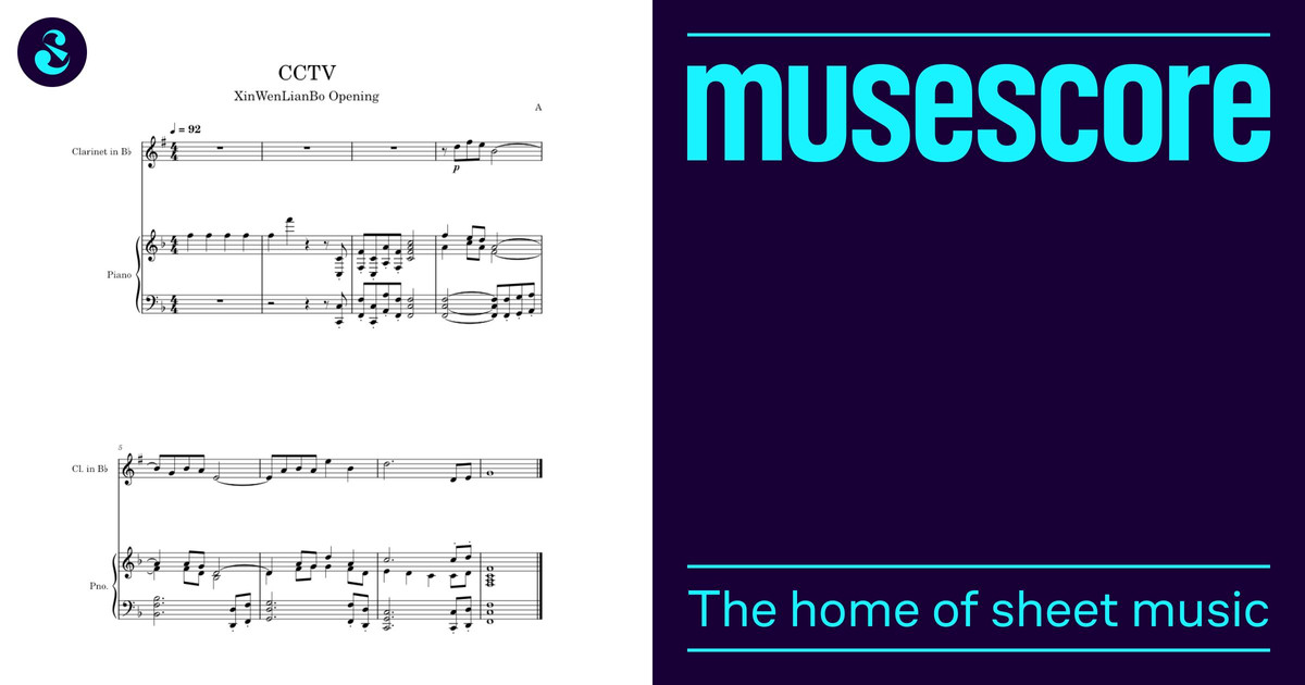 CCTV Sheet music for Piano, Clarinet other (Solo) | Musescore.com
