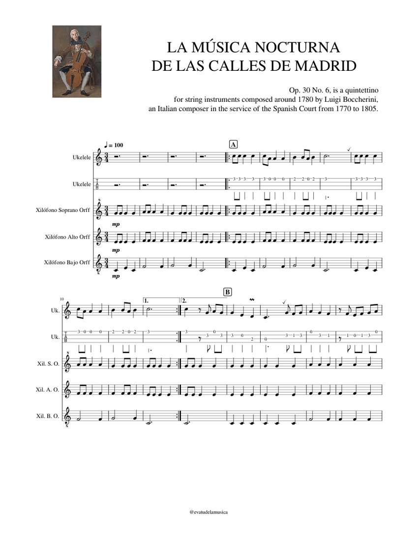 La Musica Notturna Delle Strade Di Madrid, Op. 30 No. 6, G. 324 (Night Music Of The Streets Of ...