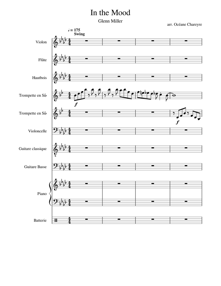 In the Mood _ Glenn Miller - piano tutorial