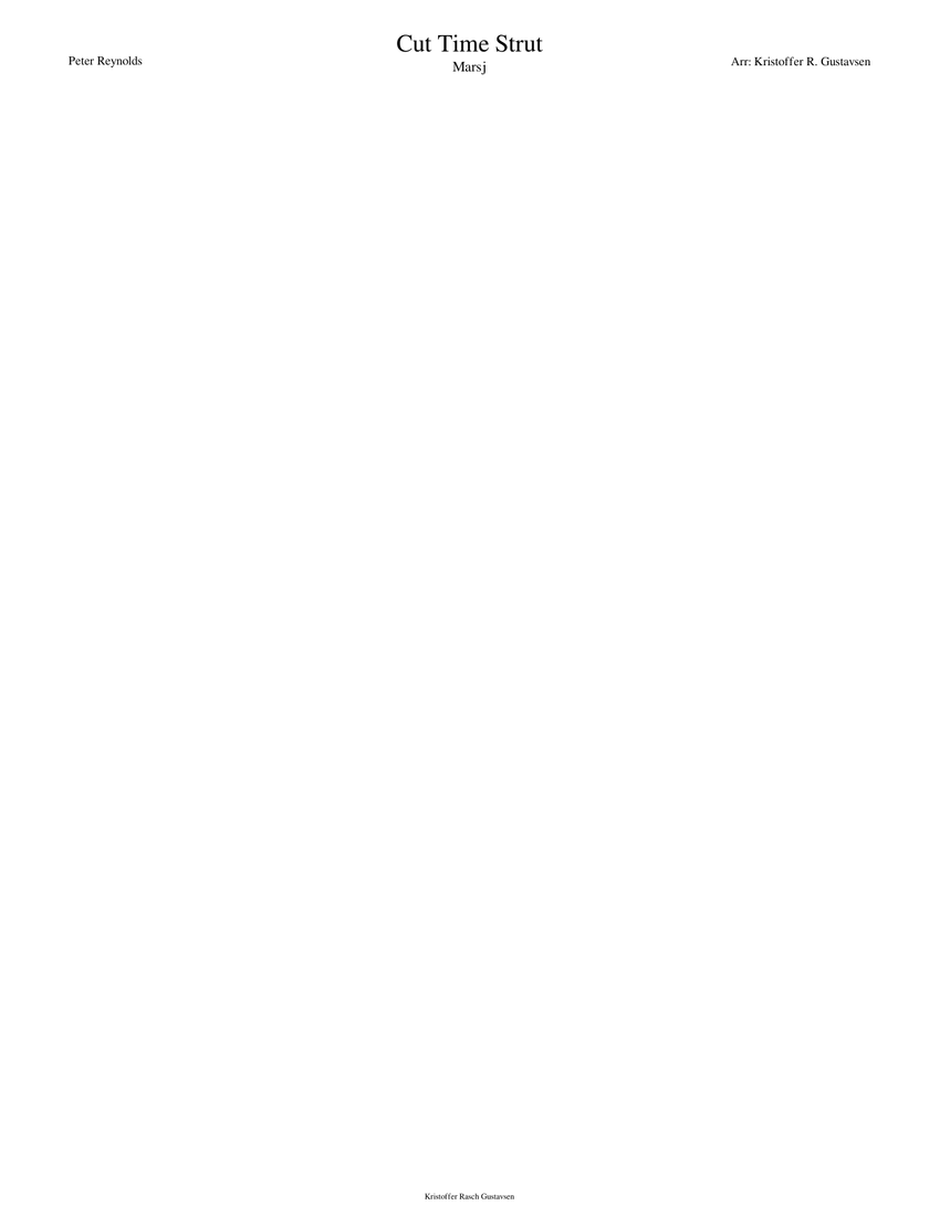 Cut time strut - piano tutorial