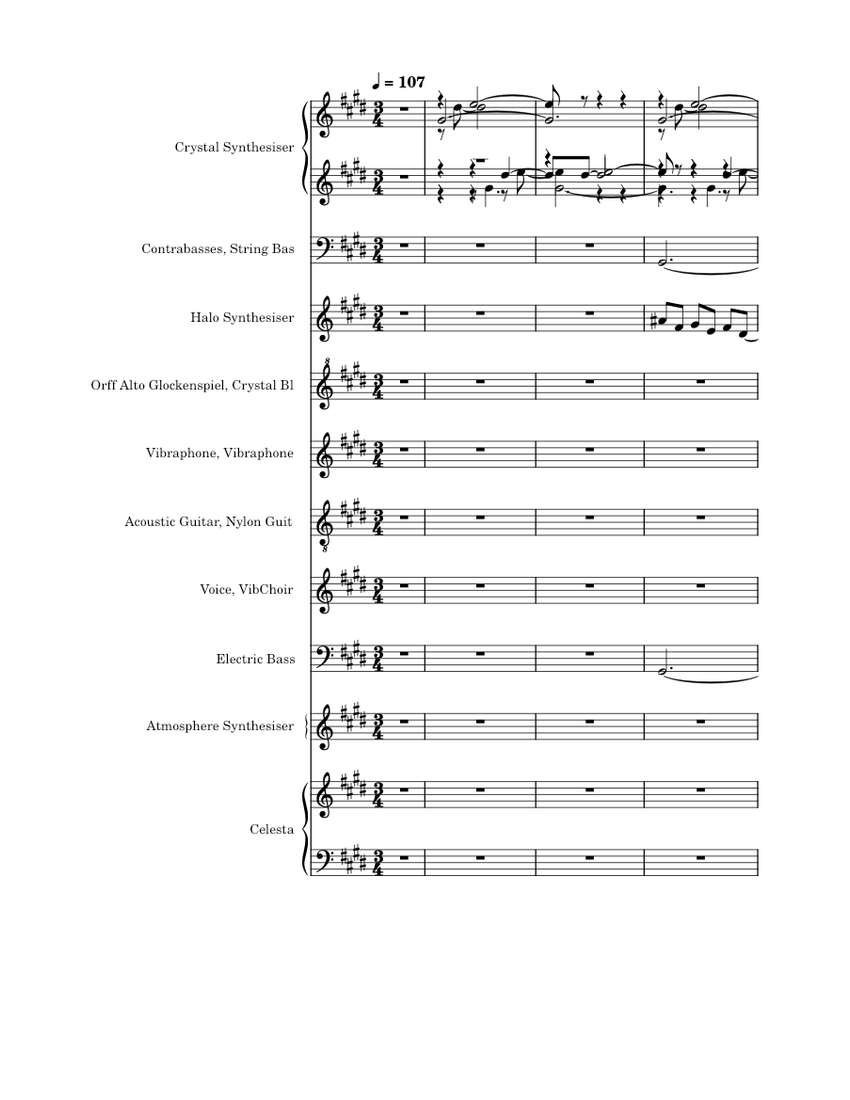 Paper Mario - Crystal Palace – Yuka Tsujiyoko Sheet Music for Vocals ...