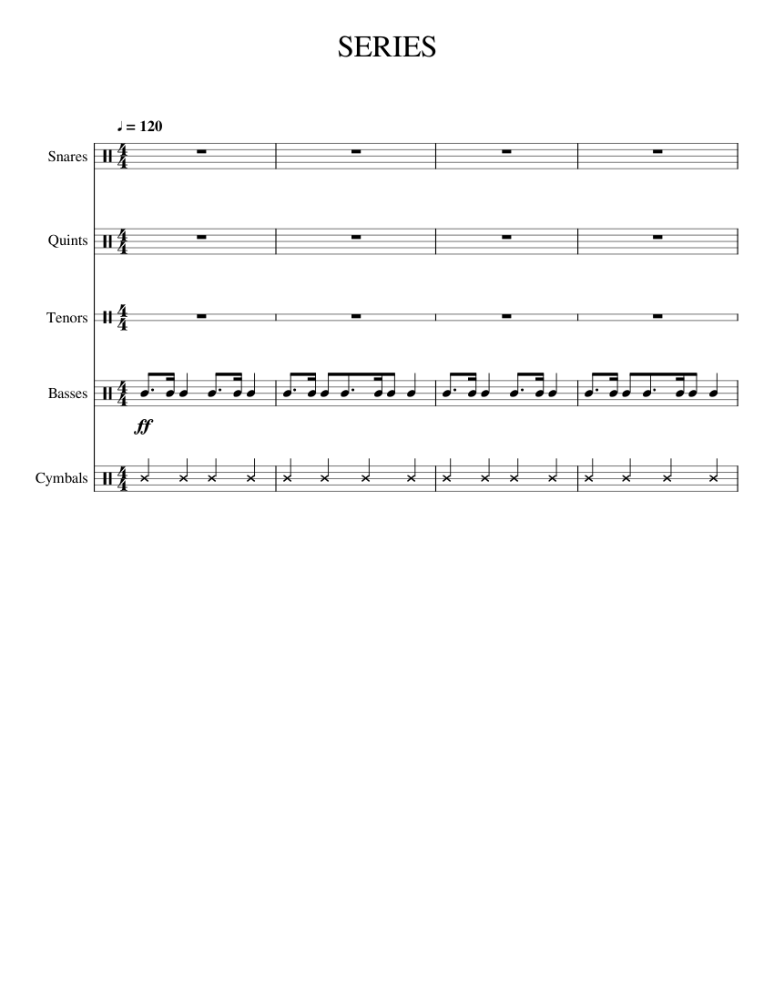 SERIES Sheet music for Crash (Solo) | Musescore.com