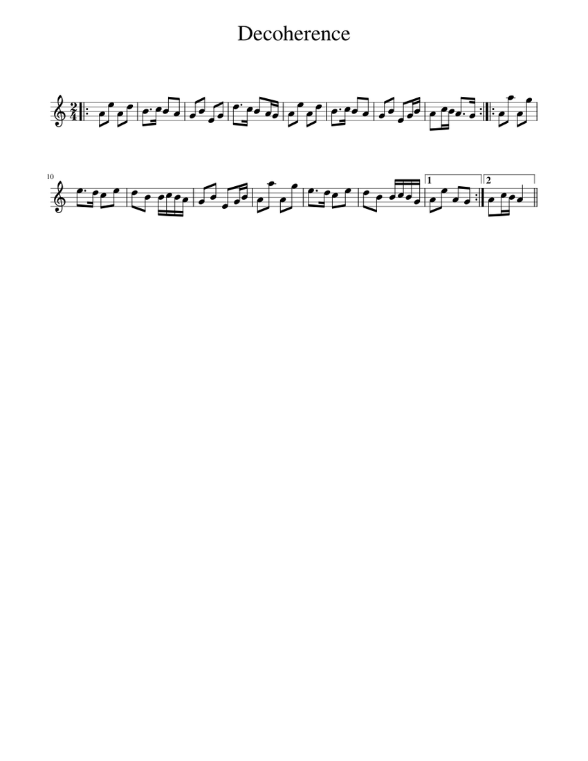 Decoherence - piano tutorial