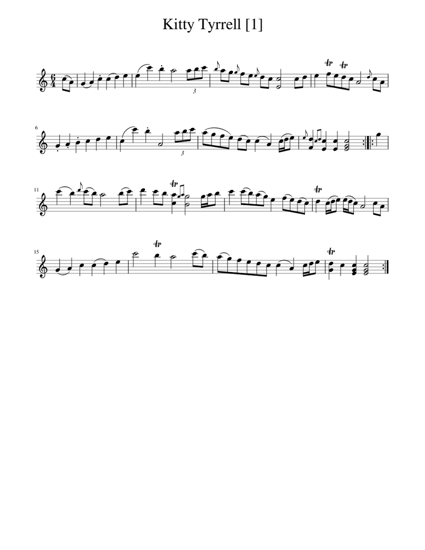 Kitty Tyrrell Sheet music for Piano (Solo) Easy | Musescore.com