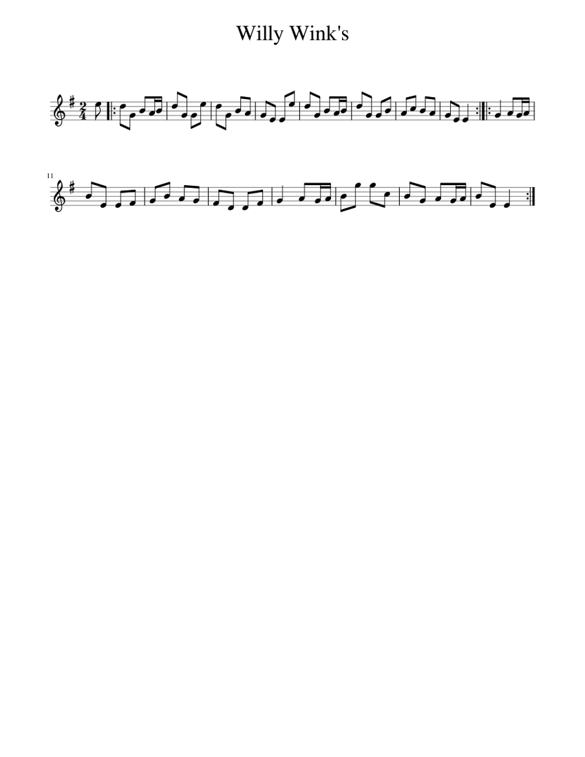 Willy Wink's Sheet music for Piano (Solo) Easy | Musescore.com
