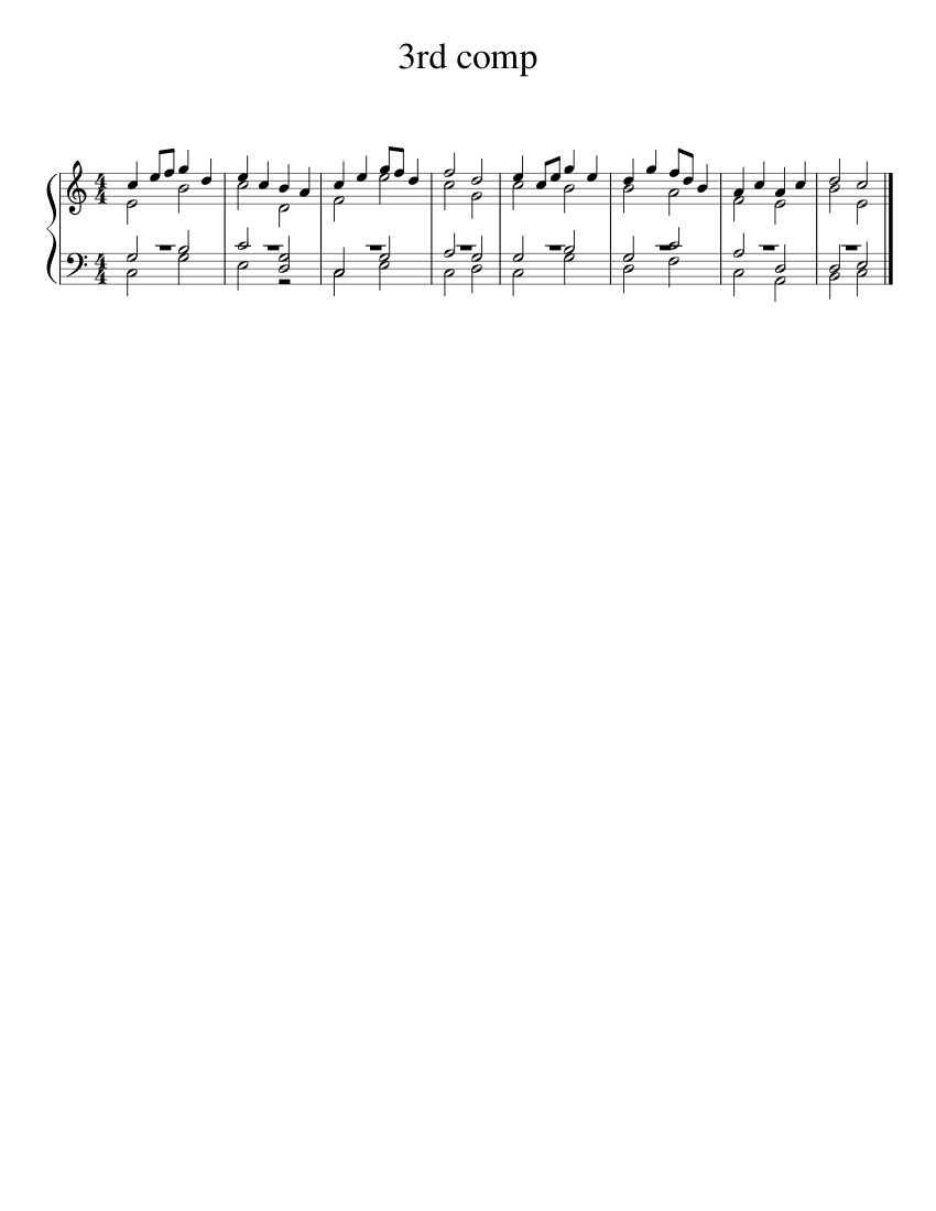 3rd_comp Sheet music for Piano (Solo) | Musescore.com