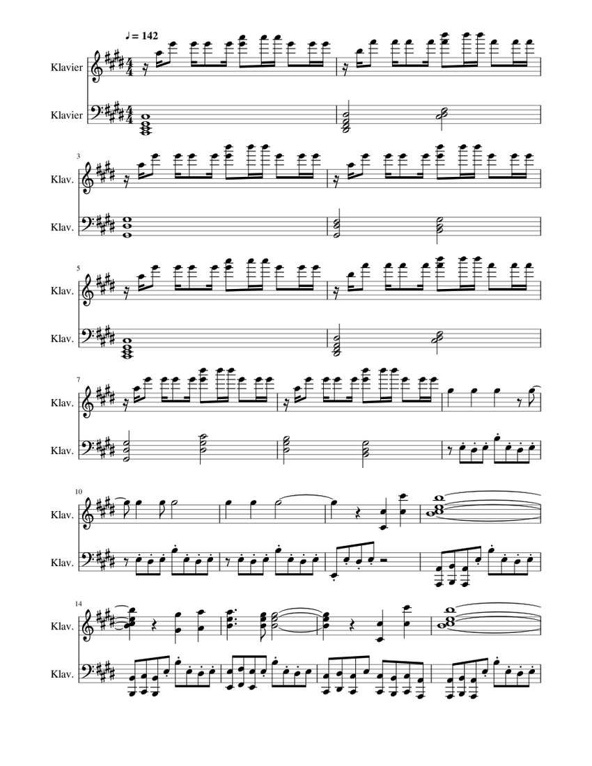 Vanilla Salt Sheet Music for Piano (Alto Sax Piano Duet) | MuseScore.com