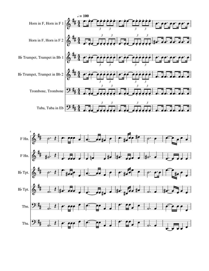 Grand March from Aida Brass Family Sheet Music for Trombone, Tuba ...