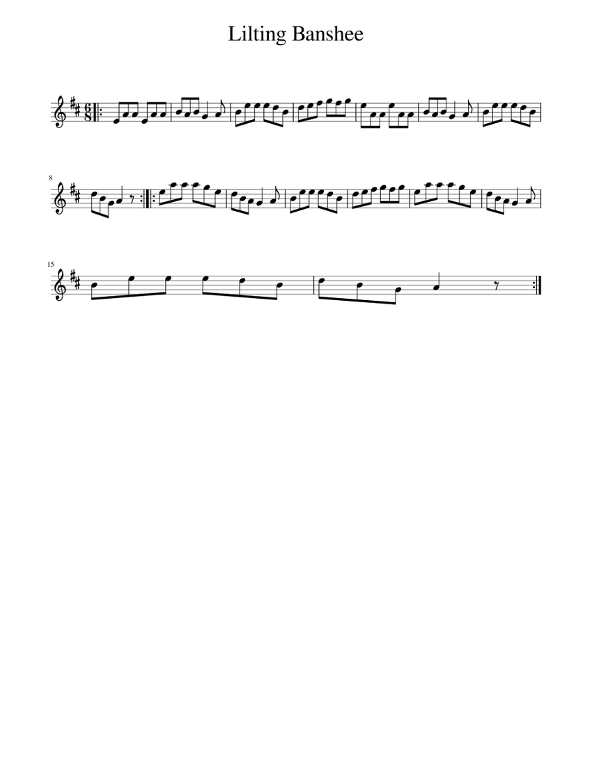 Lilting Banshee Sheet music for Piano (Solo) Easy | Musescore.com