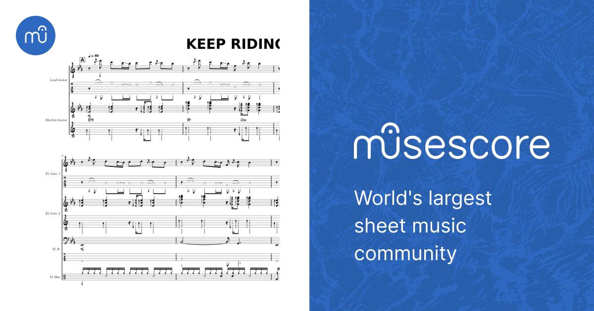 Keep Riding Me – ur pretty Sheet Music and Tab with Chords for Guitar ...