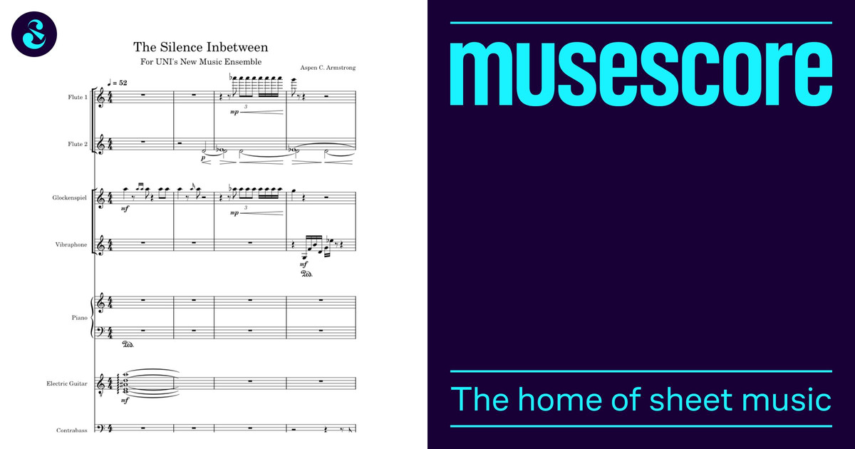 The Silence Inbetween Adapted Sheet music for Piano, Flute, Vibraphone ...