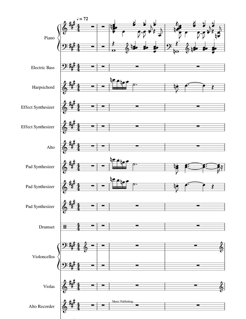 Electric Light Orchestra - Telephone Line Sheet music for Piano, Alto ...