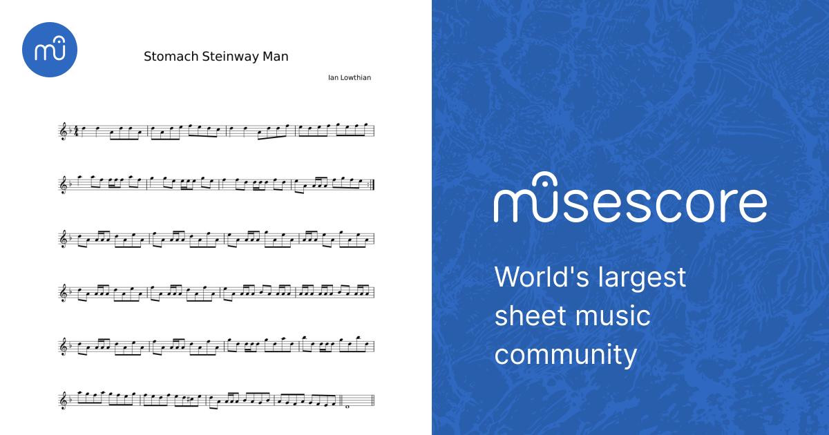 Stomach Steinway Man - Ian Lowthian Sheet music for Piano (Solo) Easy ...