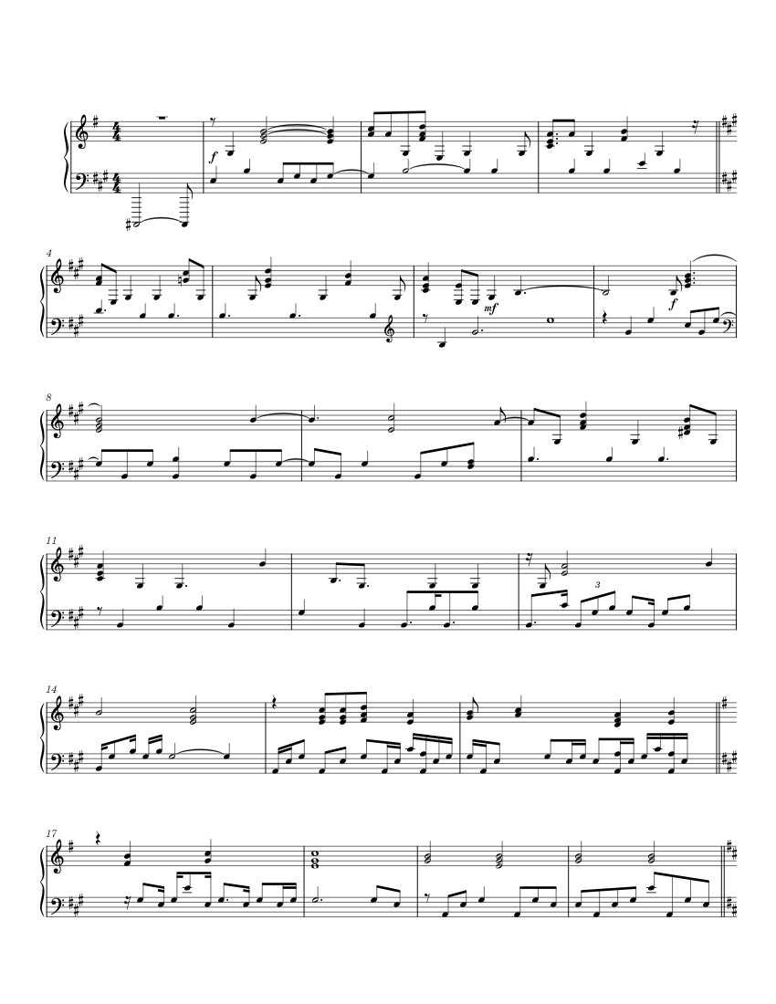 Skipping Sheet music for Piano (Solo) | Musescore.com