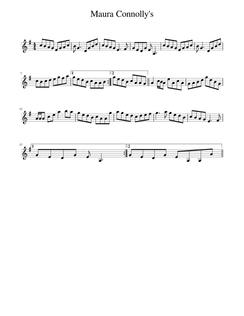 Maura Connolly's Sheet music for Piano (Solo) Easy | Musescore.com