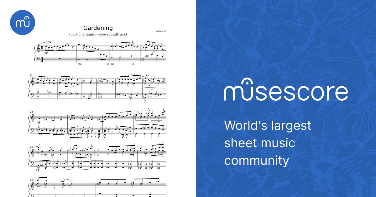Gardening Sheet music for Piano, Drum group (Mixed Trio) | Musescore.com