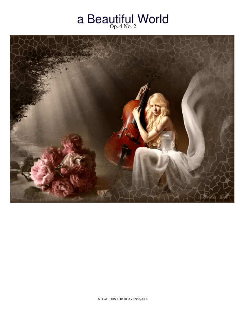 A Beautiful World Sheet music for Piano, Trombone, Tuba, Vocals & more ...