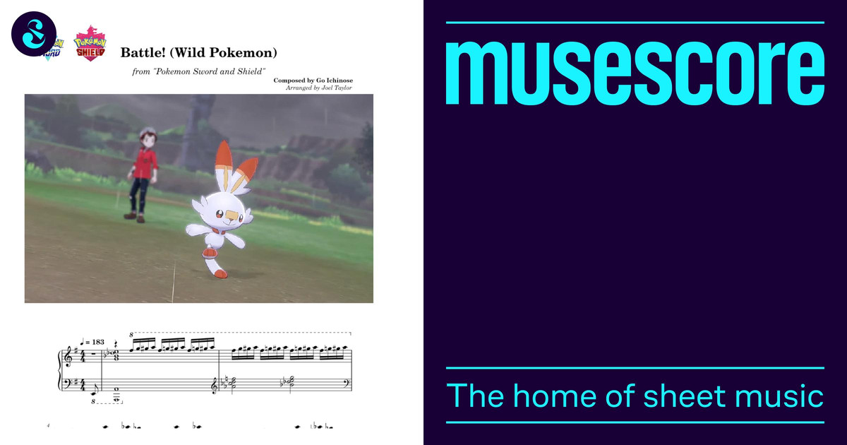 Battle! - Wild Pokemon (from Pokemon Sword and Shield) Sheet music for ...