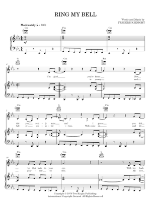 Ring my bell – Anita Ward Sheet Music for Trombone, Tuba, Oboe ...