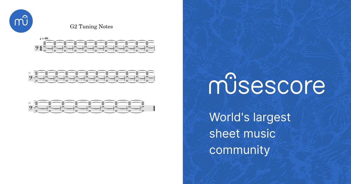 G2 Tuning Notes Sheet Music for Flute other (Solo) | MuseScore.com