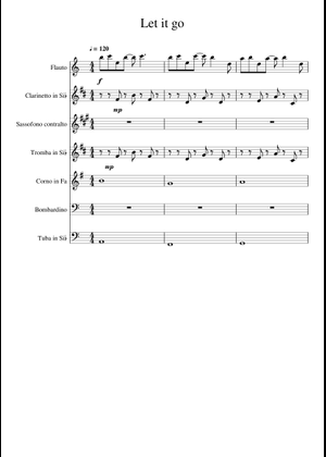 Alto Saxophone Sheet Music For Let It Go