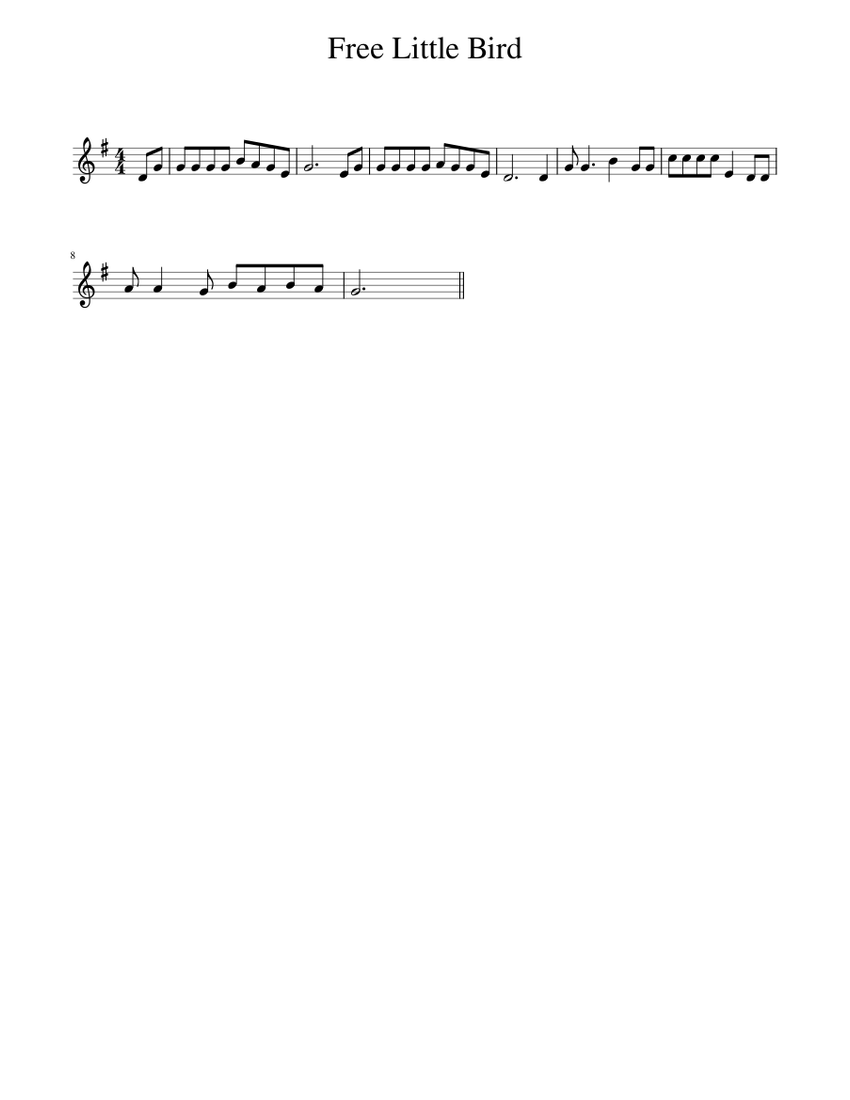 Free Little Bird Sheet music for Piano (Solo) Easy | Musescore.com
