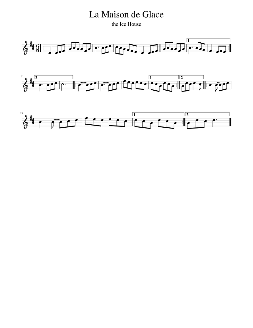 La Maison de Glace Sheet music for Piano (Solo) Easy | Musescore.com