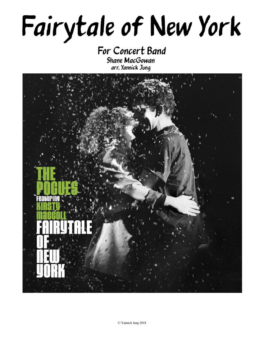 Fairytale of New York - Shane MacGowan - Concert Band Sheet Music for ...