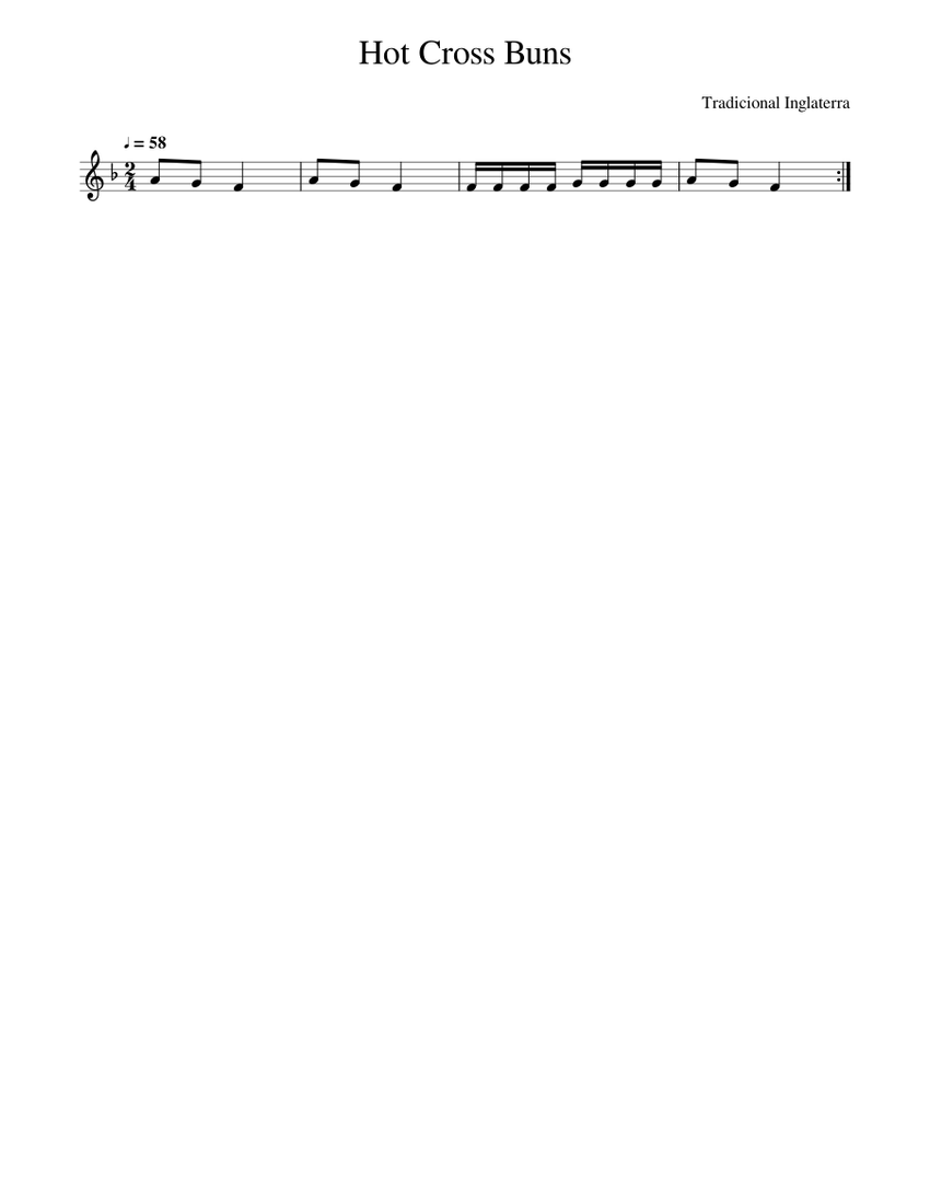 Hot Cross Buns SOLO Sheet music for Harp (Solo) | Musescore.com