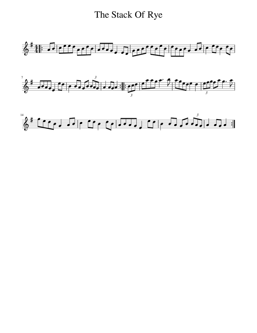 The Stack Of Rye Sheet music for Piano (Solo) Easy | Musescore.com