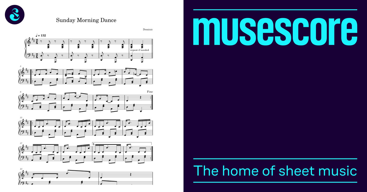 Sunday Morning Dance - DominicLovesKu1Com Sheet Music for Piano (Solo ...