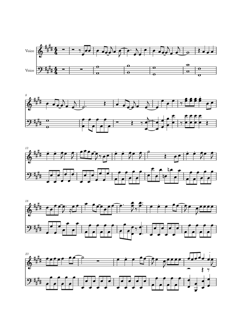 World Sheet music for Vocals (Choral) | Musescore.com