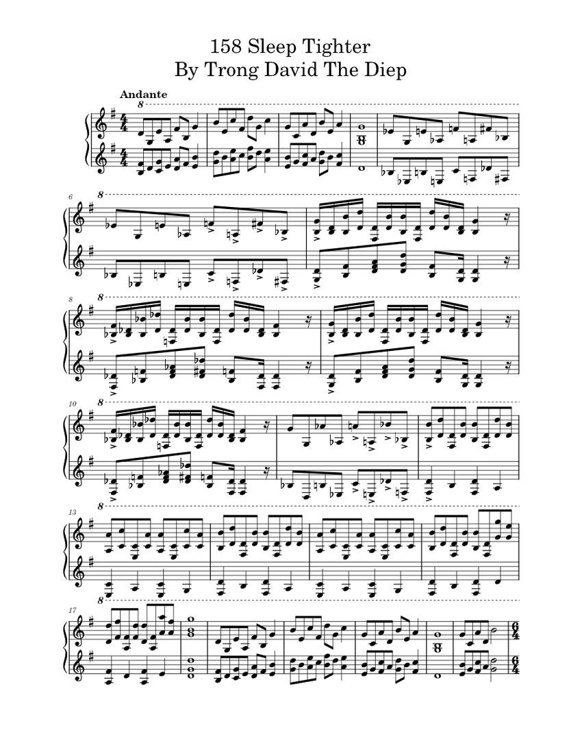 158 Sheet music for Piano (Solo) | Musescore.com